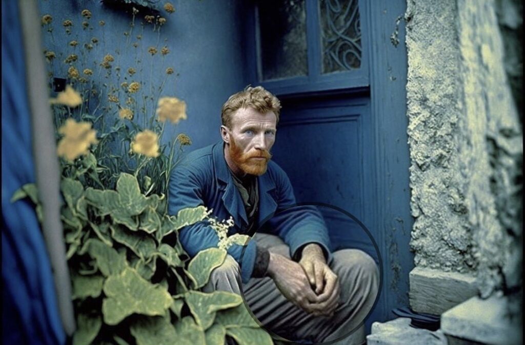Foto de Vincent Van Gogh de 1889 a colores no es real, fue hecha con ...